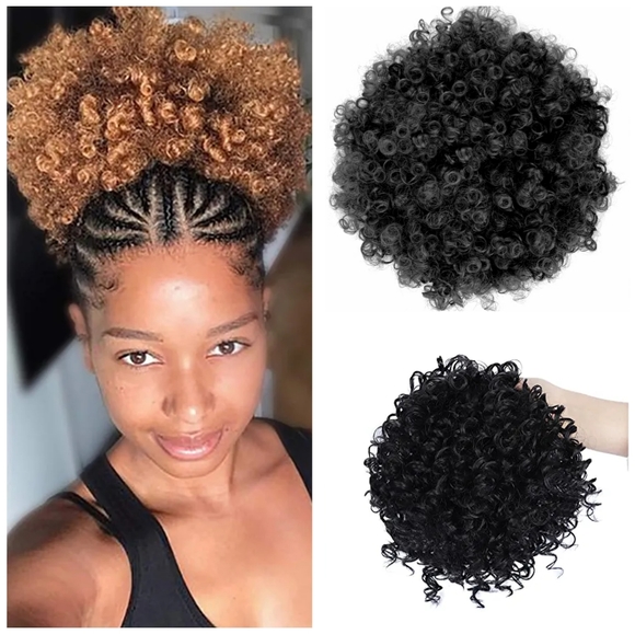 Hair | Afro Puff Drawstring Ponytail Extension Kinky Curly Puff ...